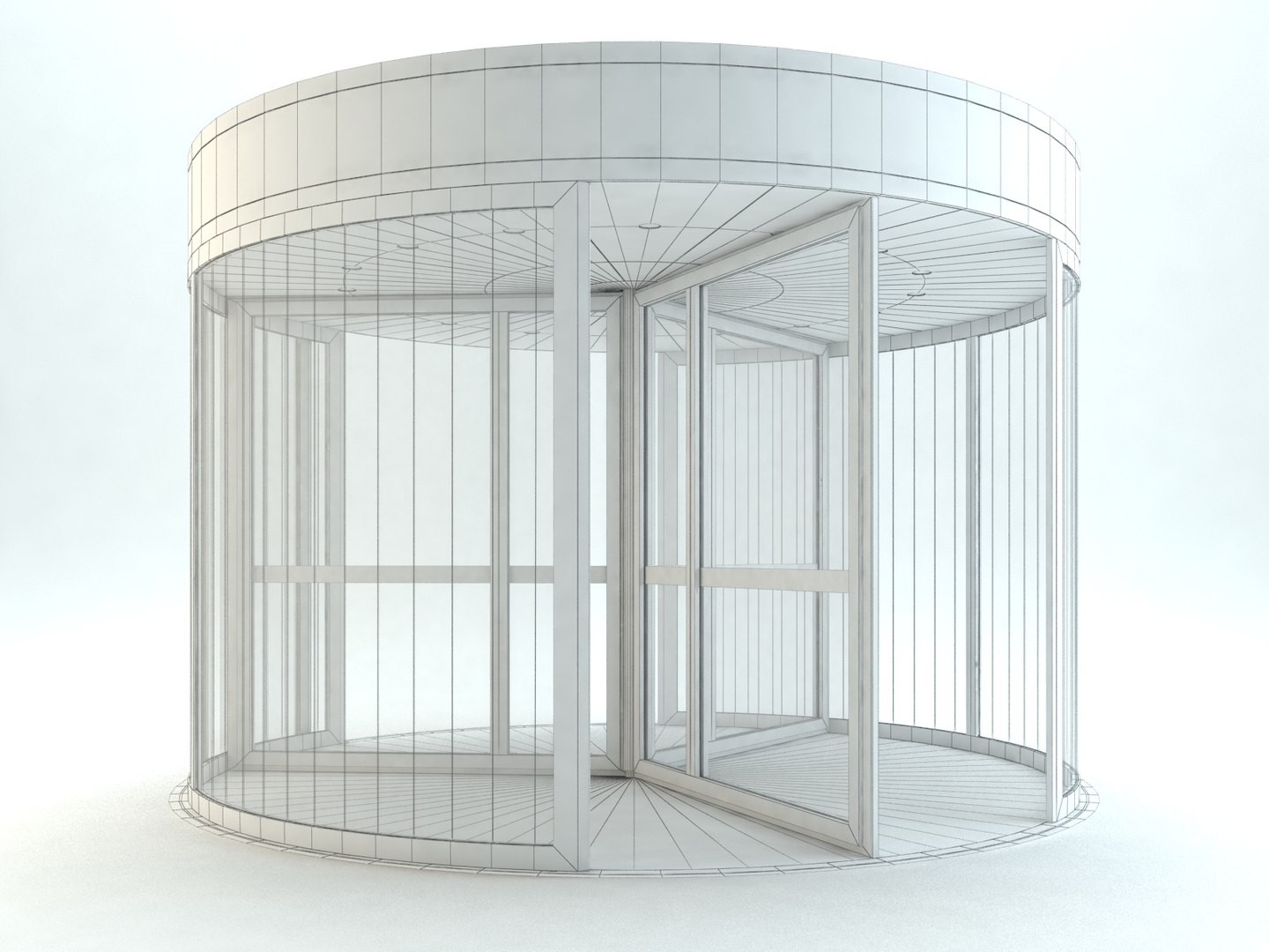 3d Revolving Door Model