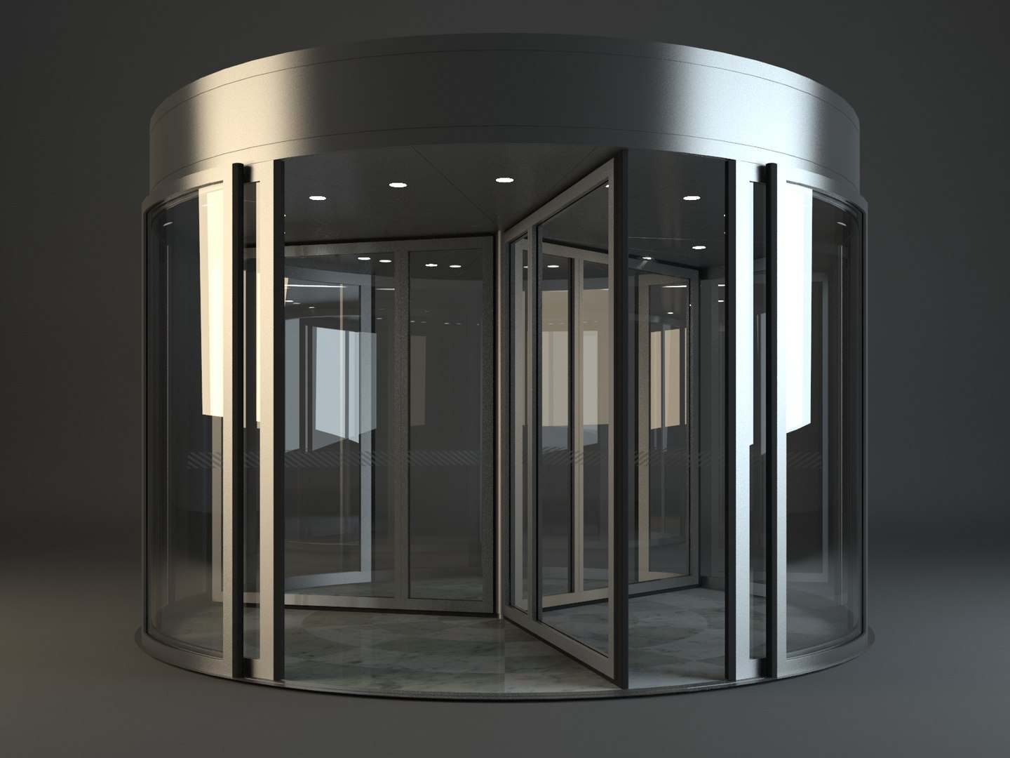 3d Revolving Door Model