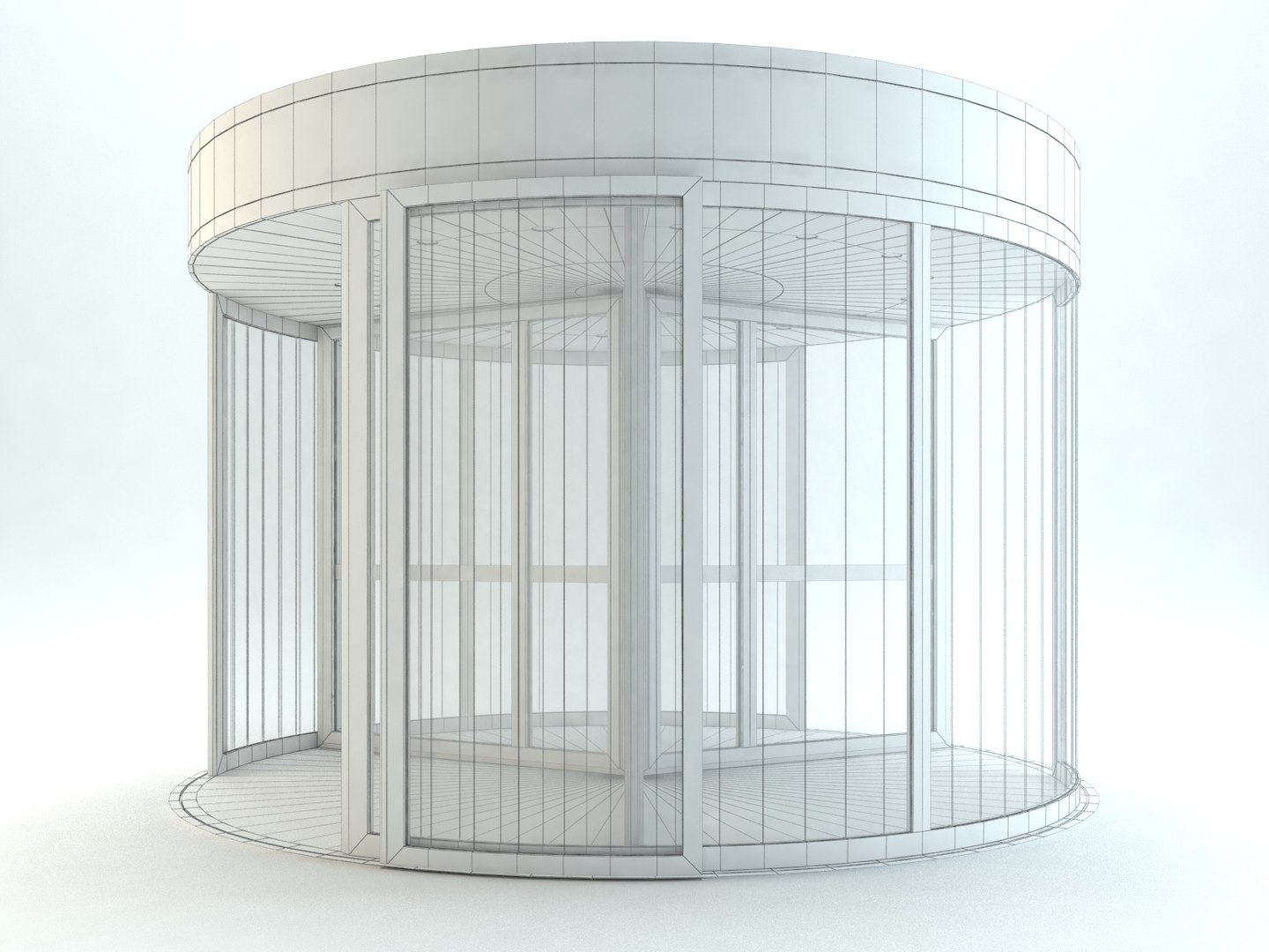 3d Revolving Door Model