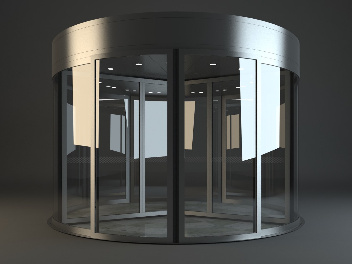 3d Revolving Door Model