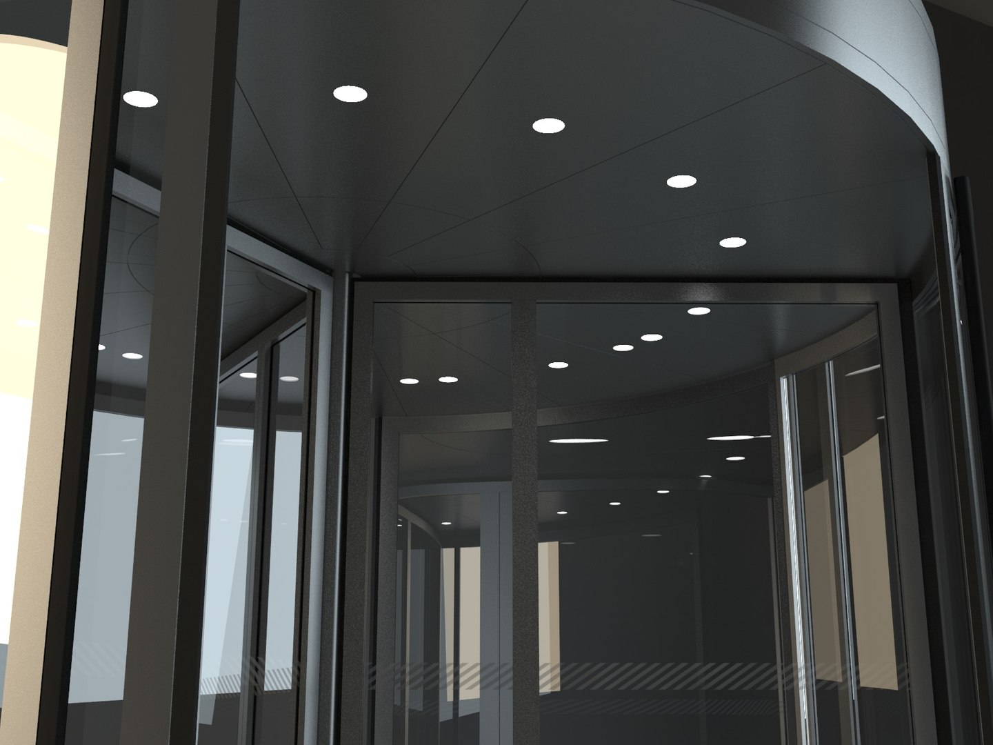 3d Revolving Door Model