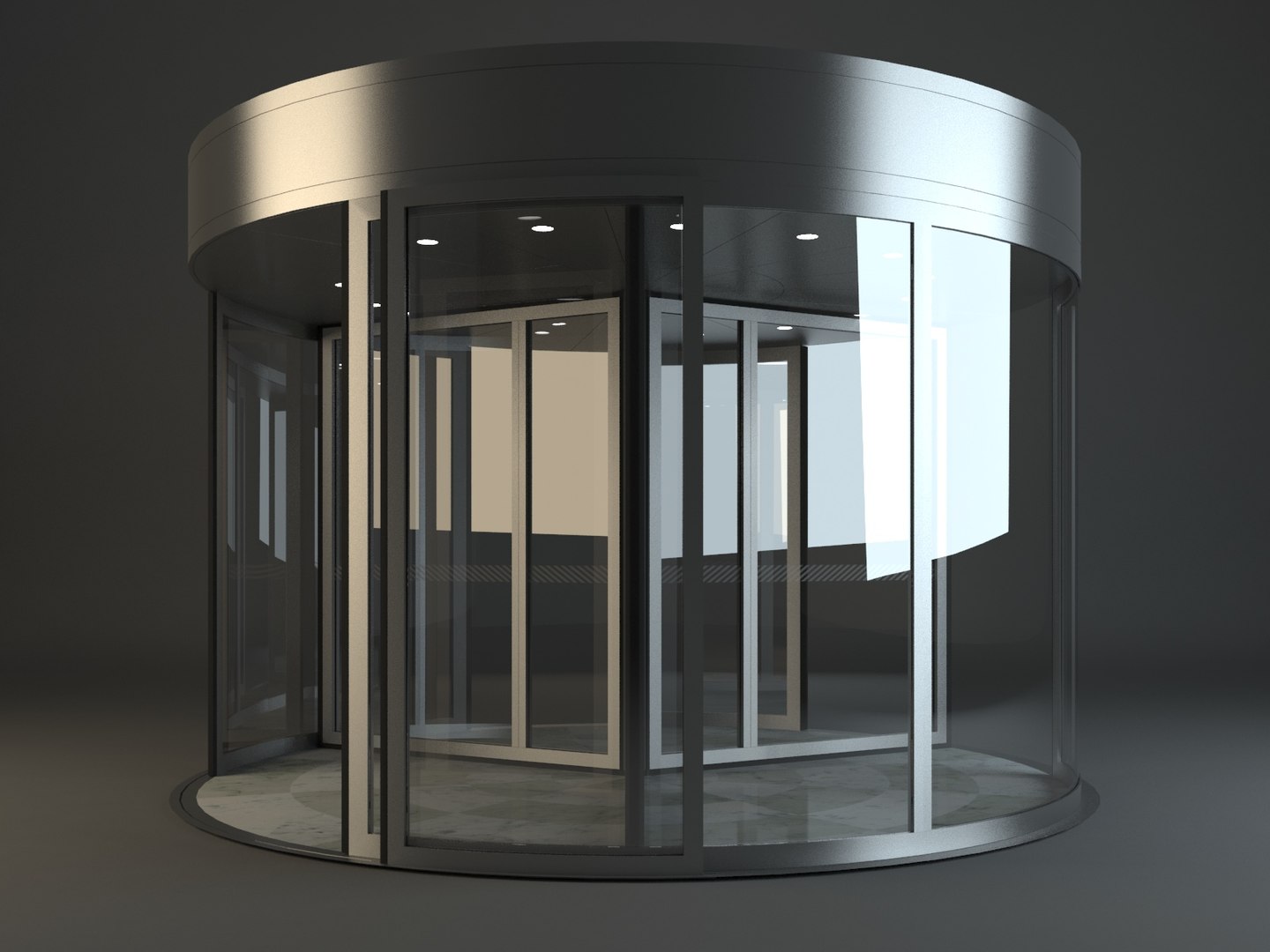 3d Revolving Door Model
