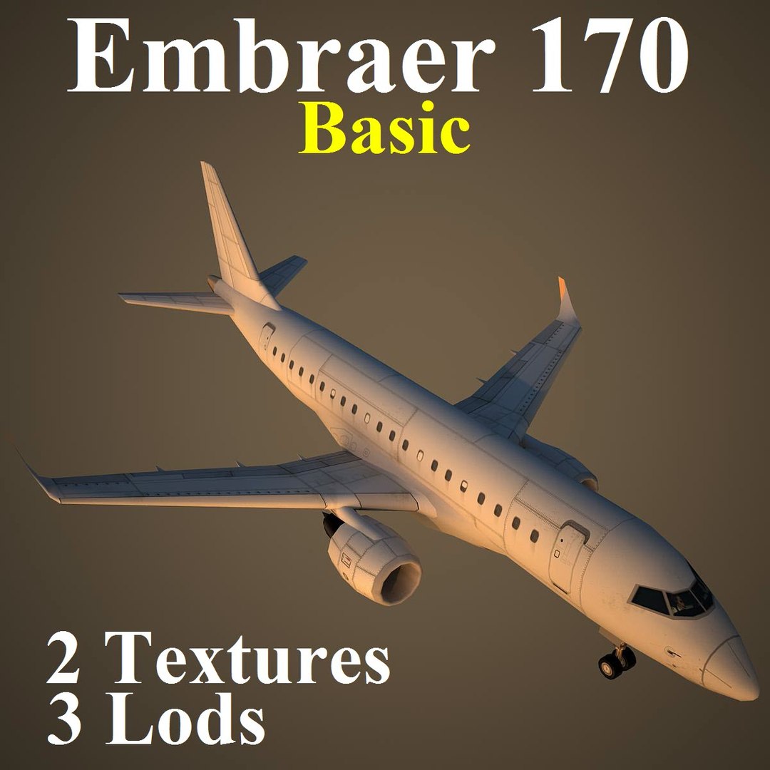 3d Model Embraer Basic