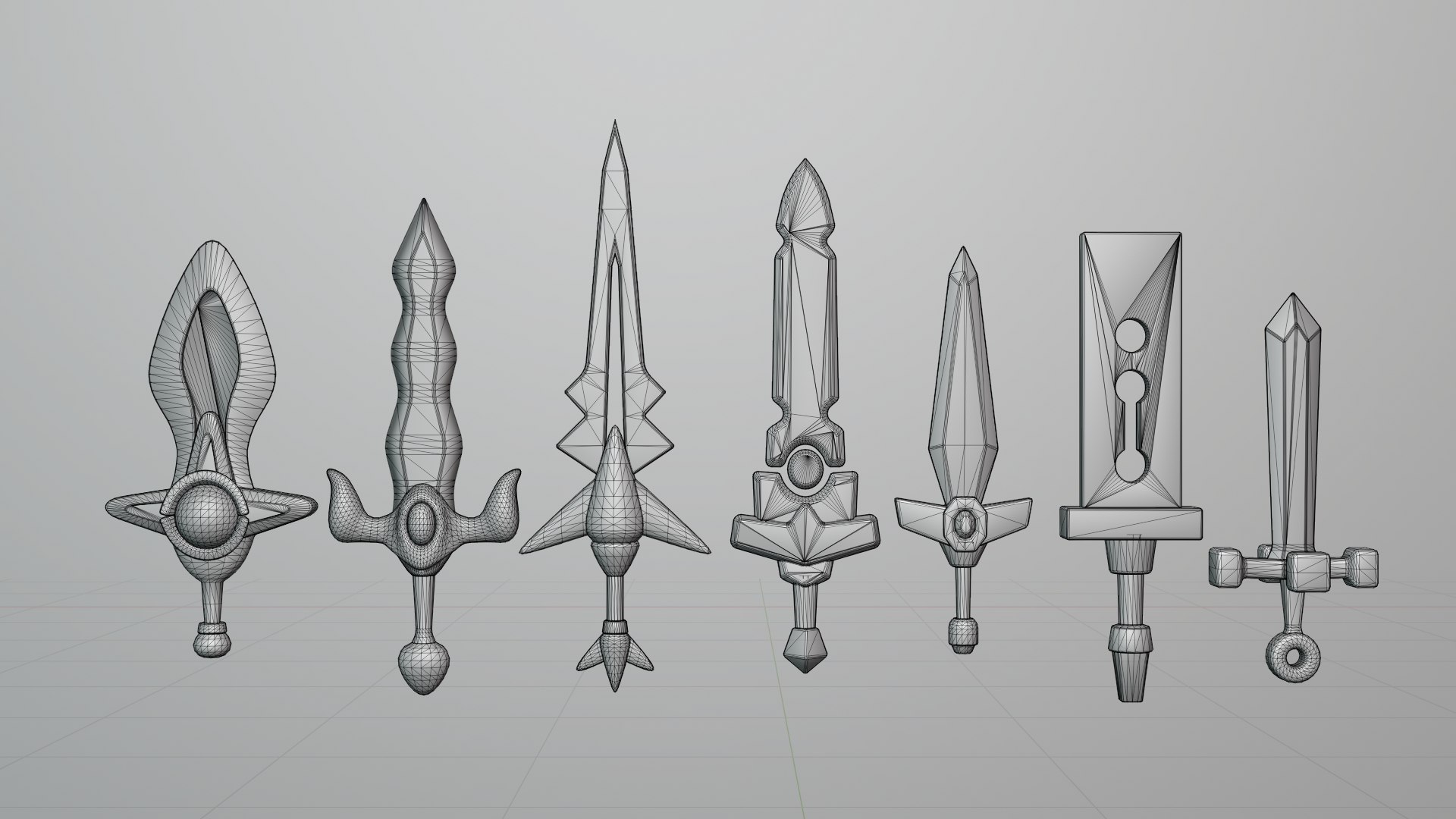 3D Stylized Swords Bundle Model - TurboSquid 1966766