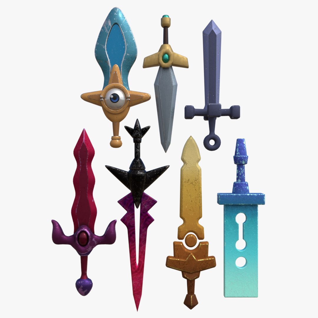 3D Stylized Swords Bundle Model - TurboSquid 1966766