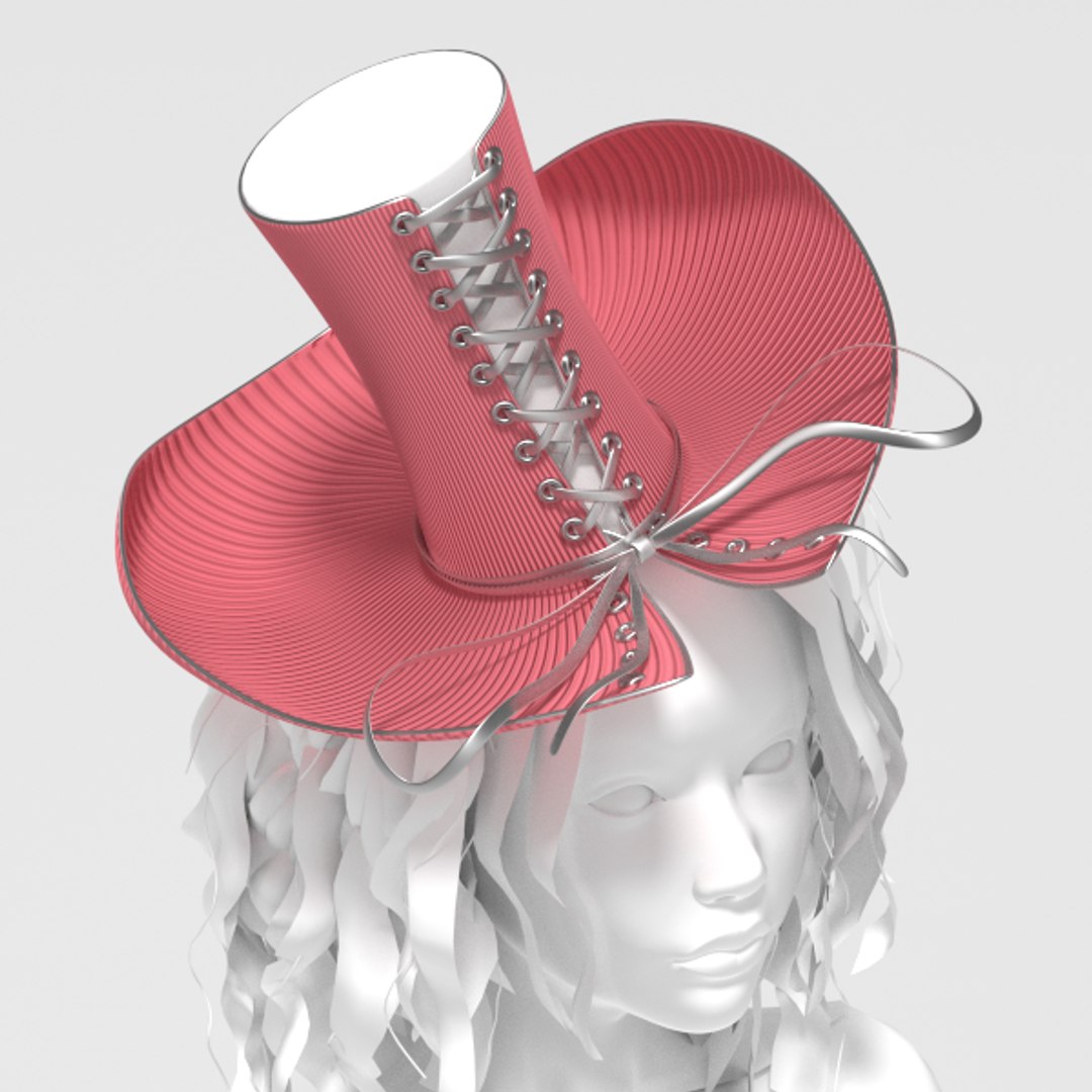 Hat Lady 3d Obj