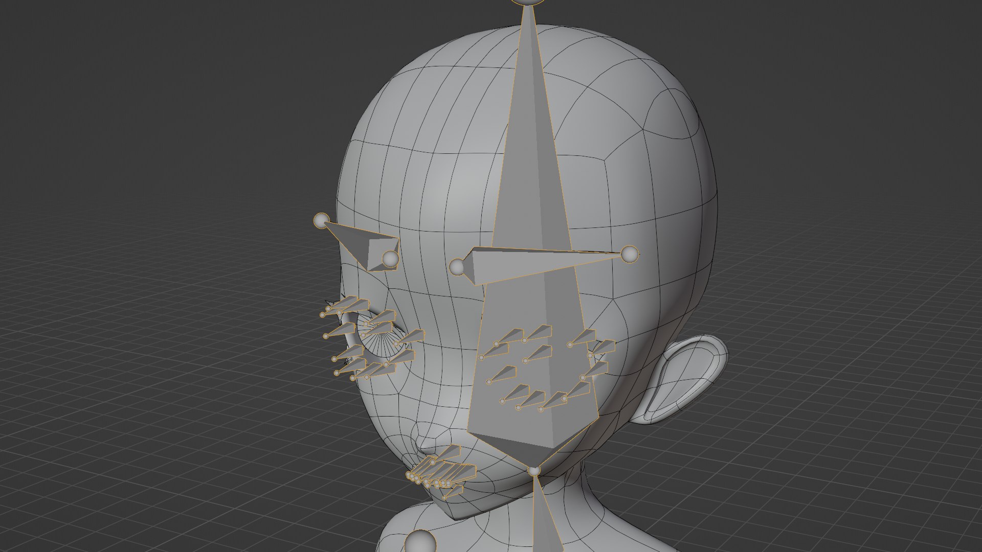 Female Anime Character Base Model Model - TurboSquid 2227817