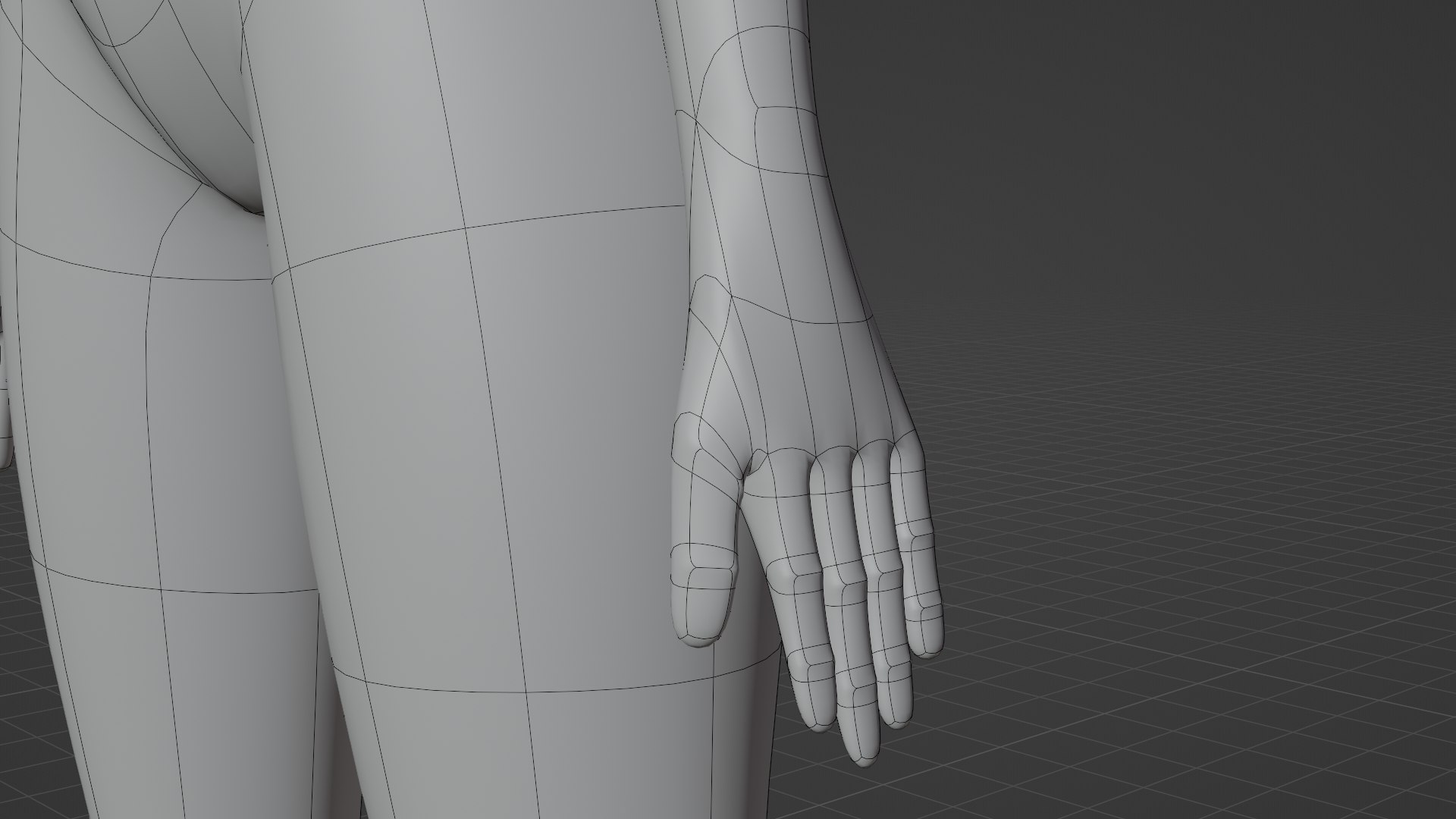 Female Anime Character Base Model Model - TurboSquid 2227817