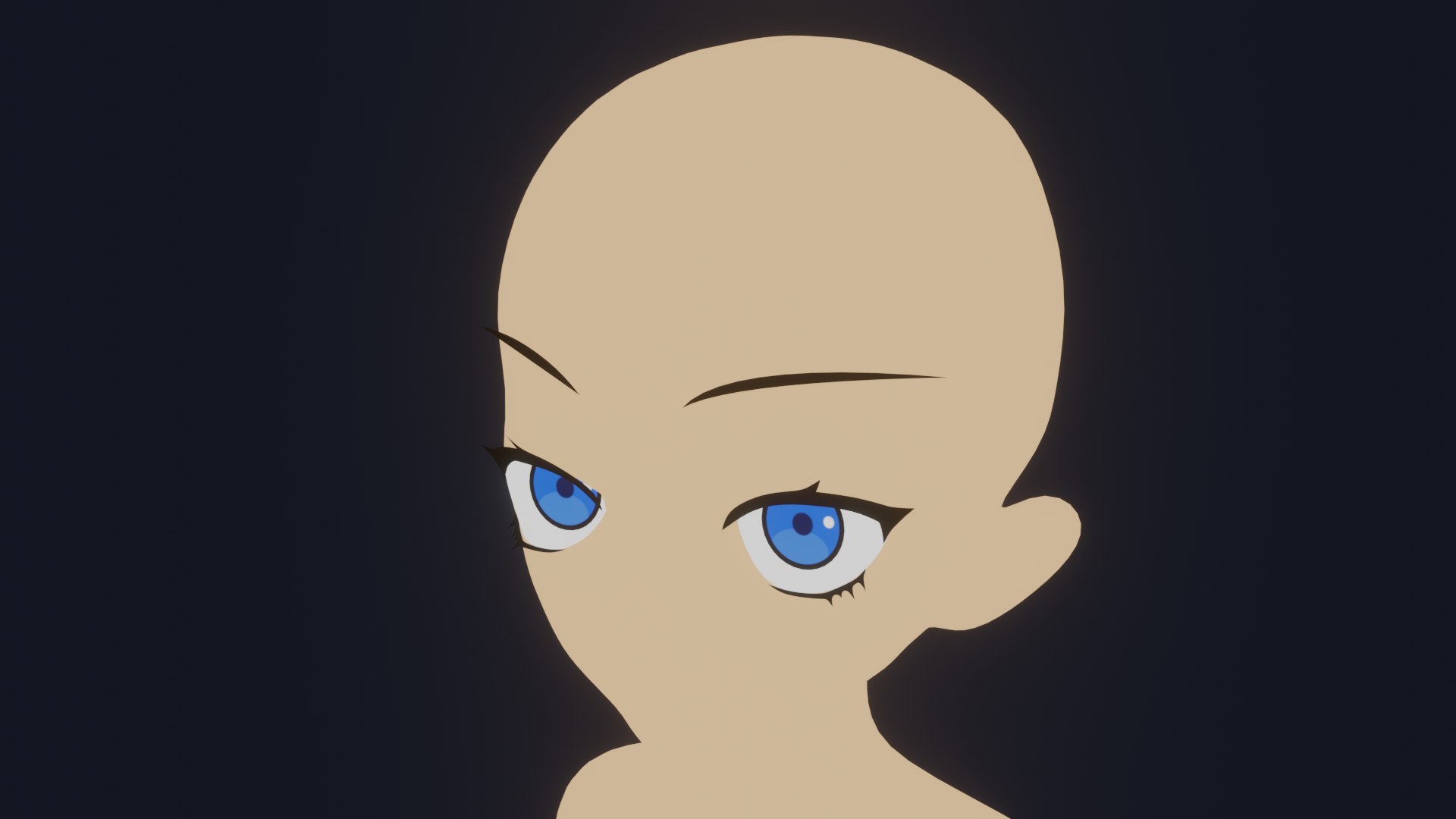 Female Anime Character Base Model Model - TurboSquid 2227817