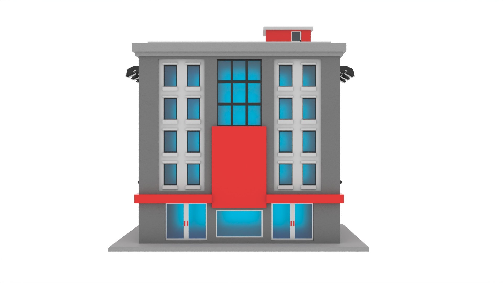 3D Toon Building 12 - TurboSquid 2292632