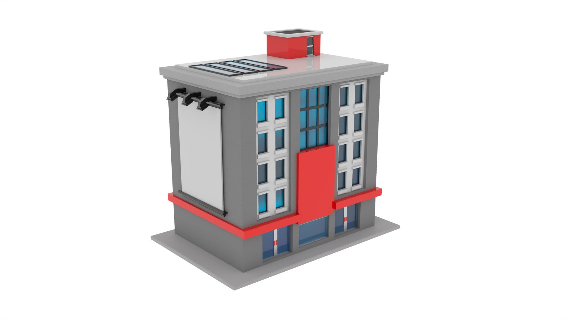 3D Toon Building 12 - TurboSquid 2292632