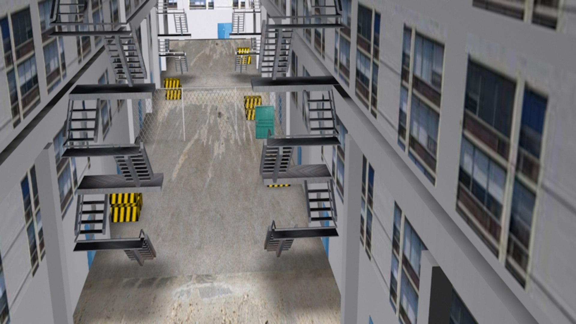 Low Poly Alley Model - TurboSquid 1754877