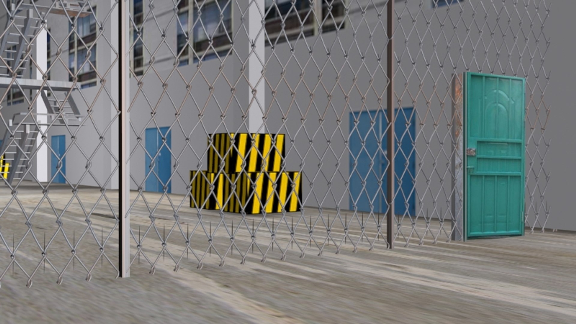 Low Poly Alley Model - TurboSquid 1754877