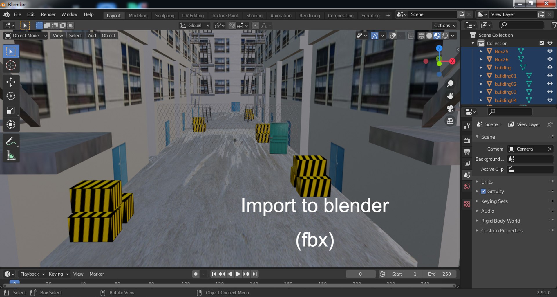Low Poly Alley Model - TurboSquid 1754877