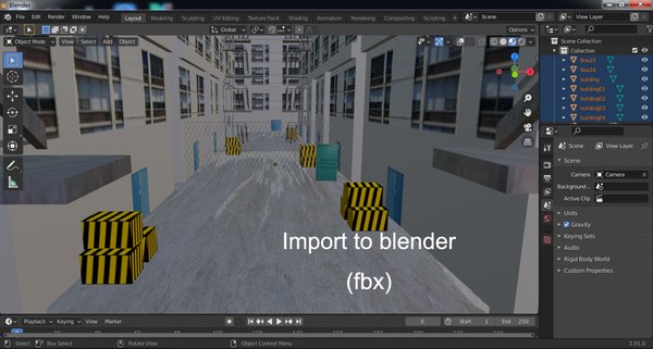 Low poly alley model - TurboSquid 1754877
