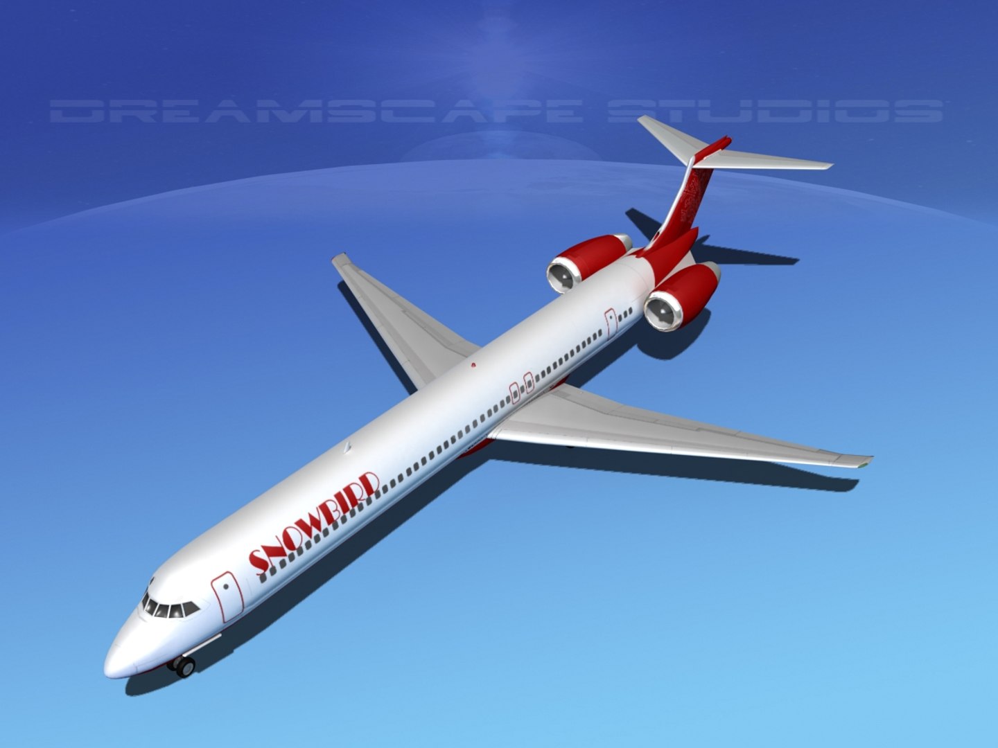 3d Mcdonnell Douglas Md-80 Model
