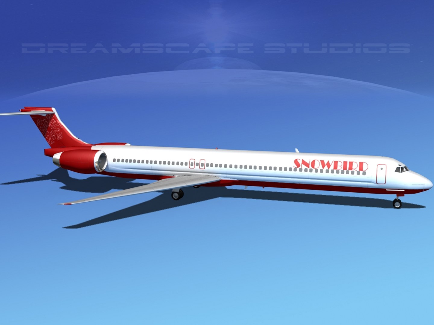 3d Mcdonnell Douglas Md-80 Model