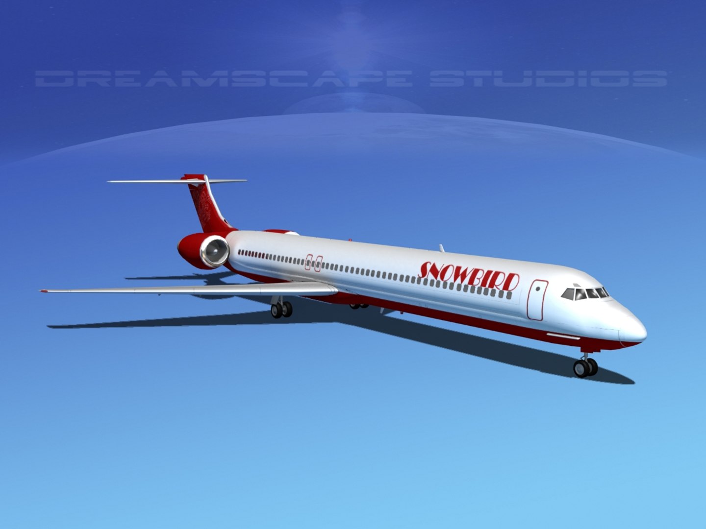 3d Mcdonnell Douglas Md-80 Model
