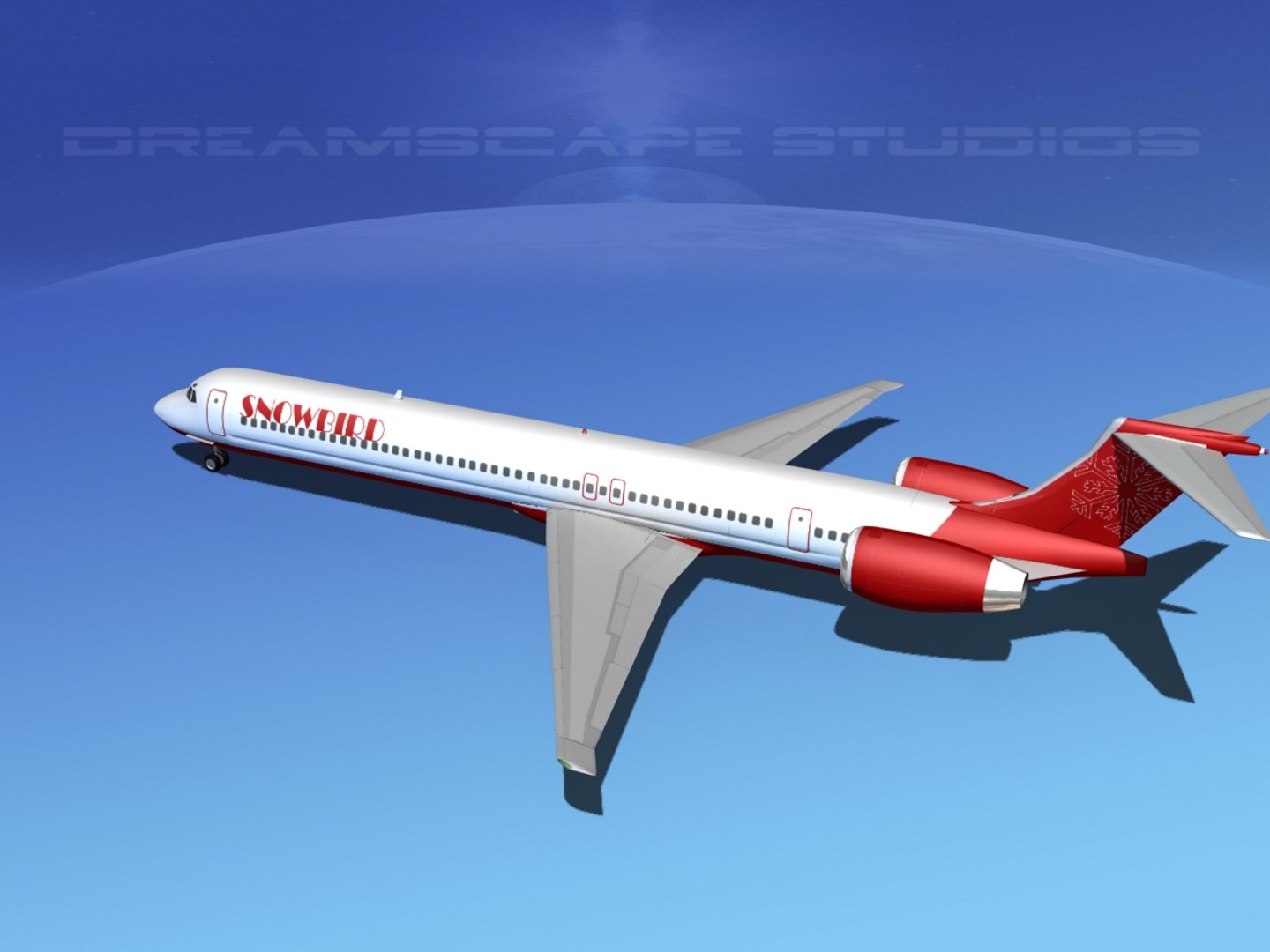 3d Mcdonnell Douglas Md-80 Model