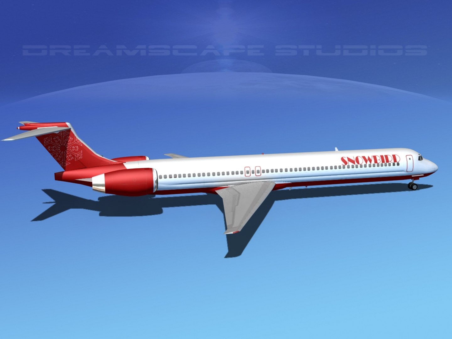 3d Mcdonnell Douglas Md-80 Model