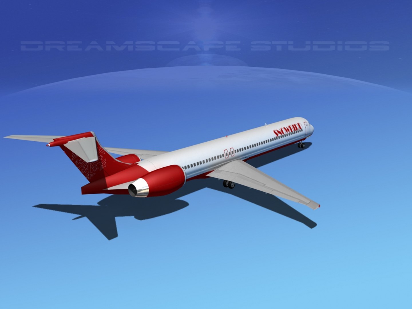 3d Mcdonnell Douglas Md-80 Model
