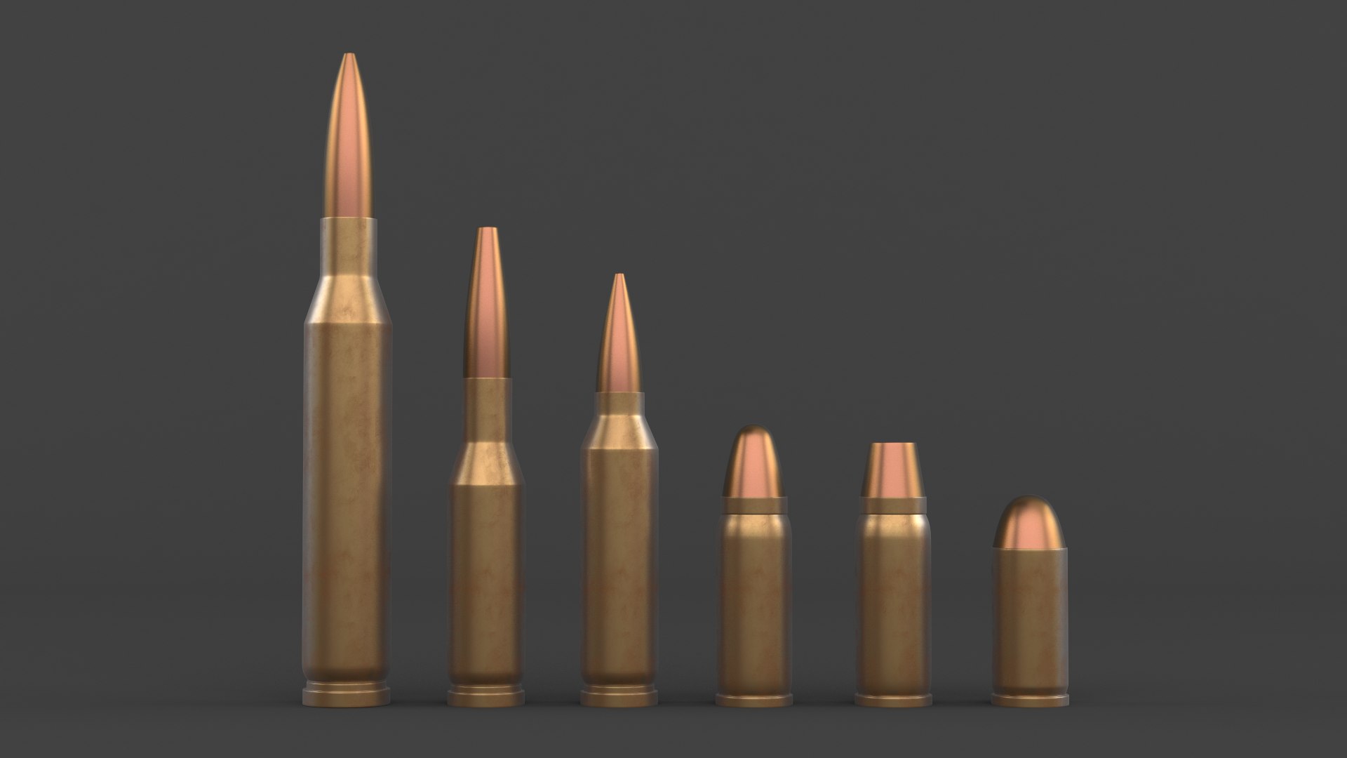 Gun Bullets 3D - TurboSquid 2135936