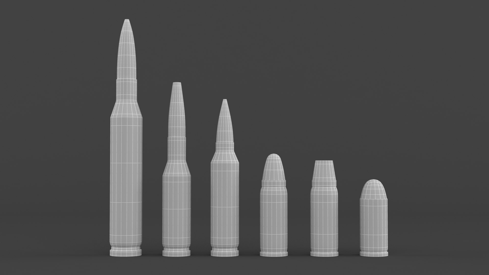 Gun Bullets 3D - TurboSquid 2135936