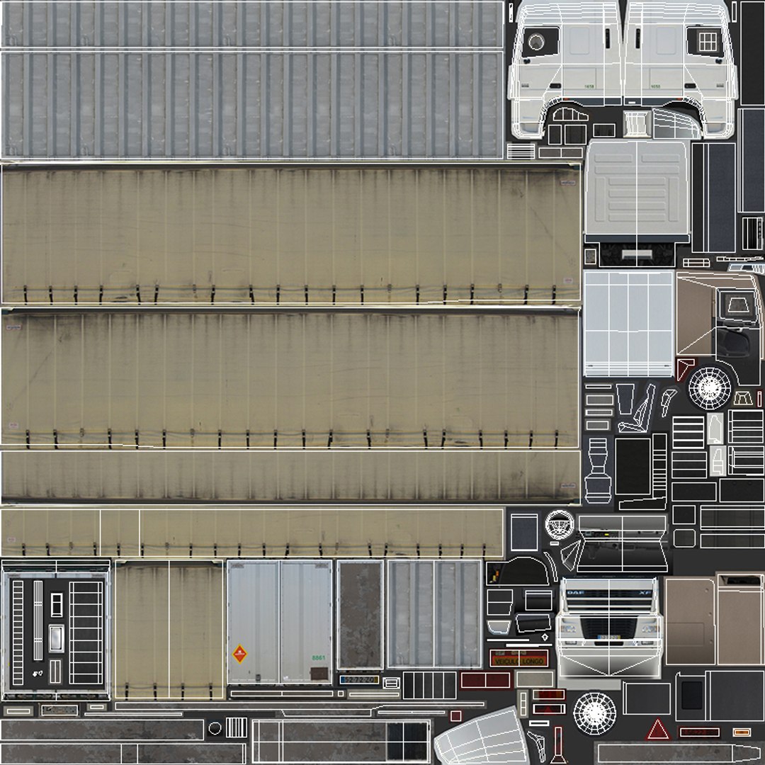 Transport Truck 3d Model