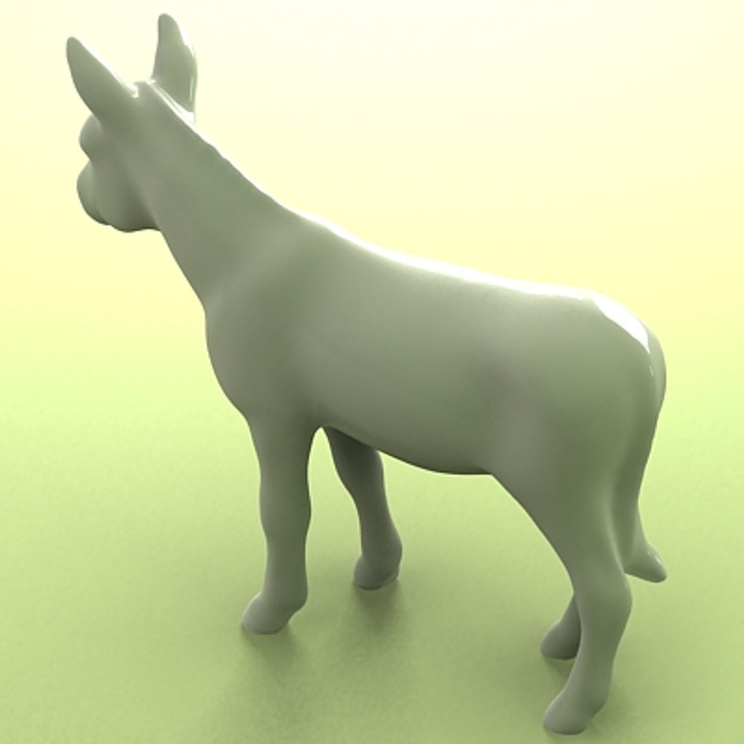 3d donkey