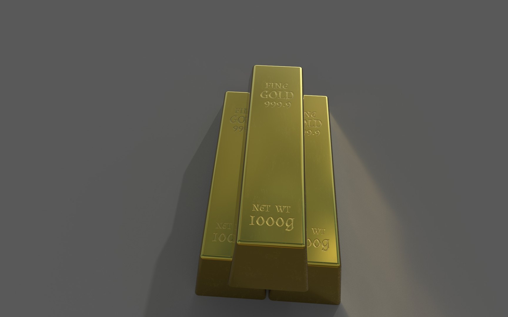 3D Gold Bars Model - TurboSquid 1722236
