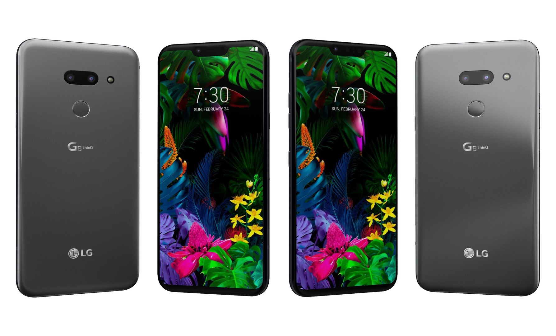 LG G8 ThinQ Gray 3D model - TurboSquid 2072438