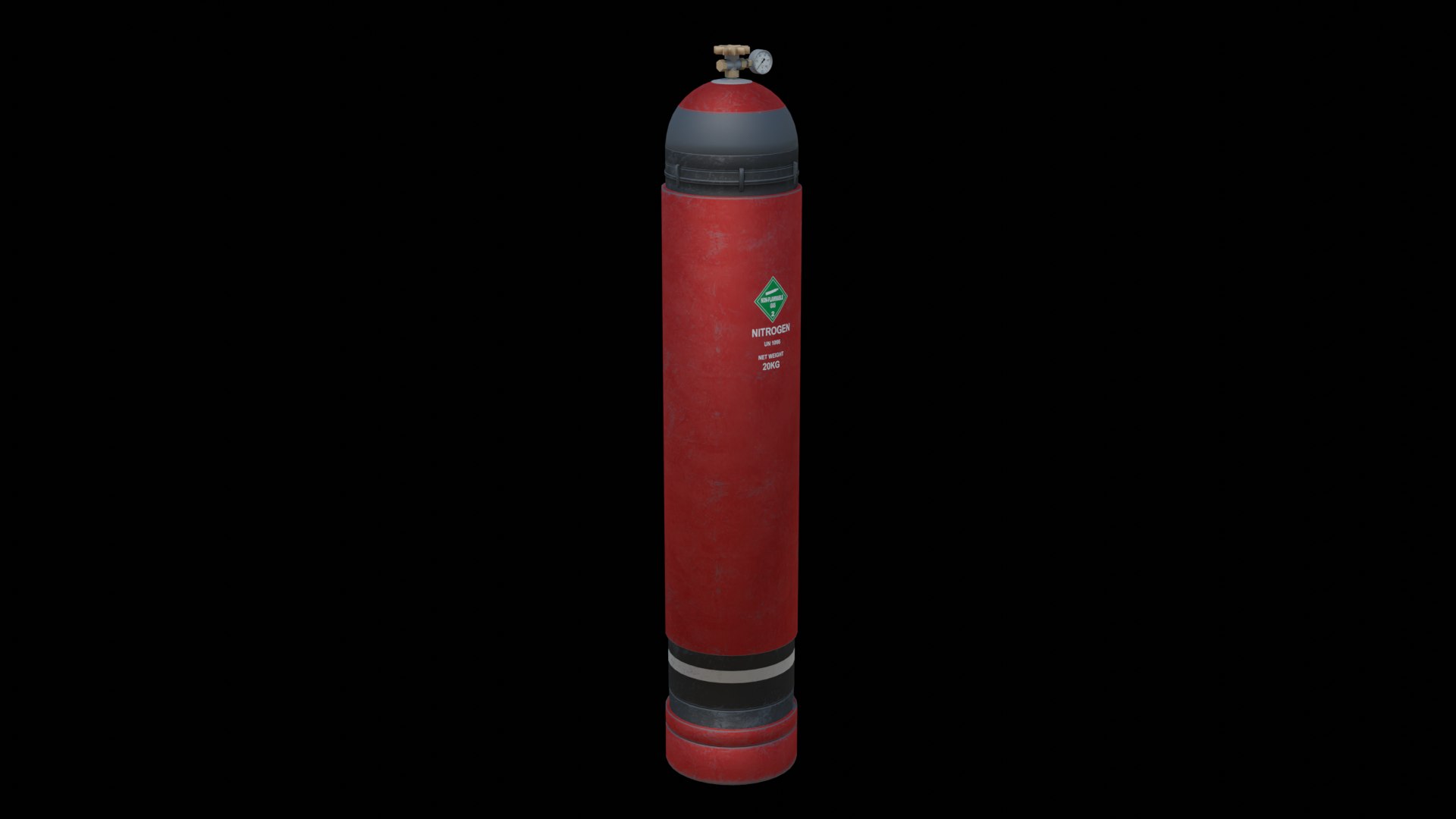 3D Nitrogen Cylinder - TurboSquid 2250125