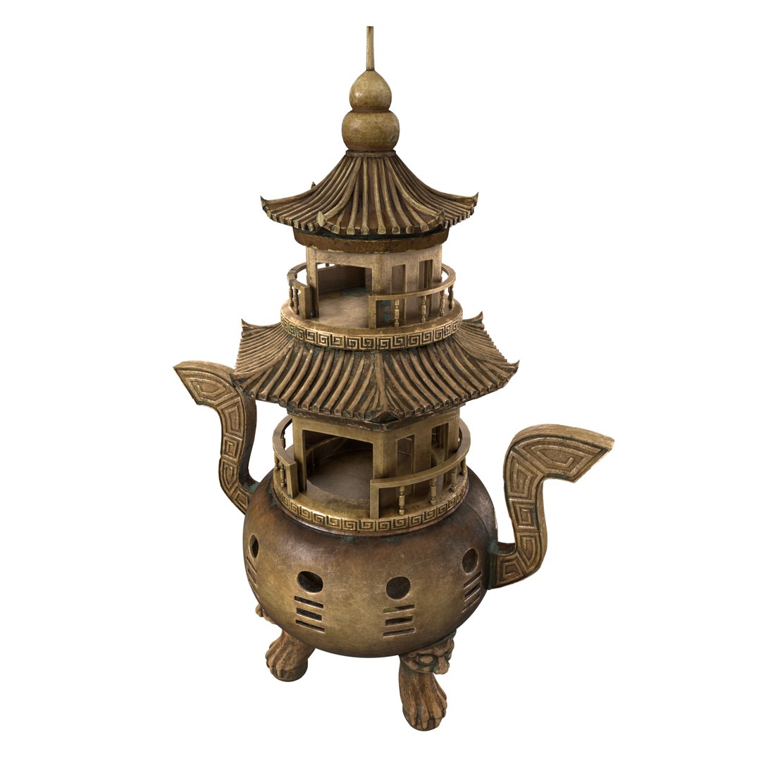 Crucible Tripod Ancient China 3D Model - TurboSquid 1515542