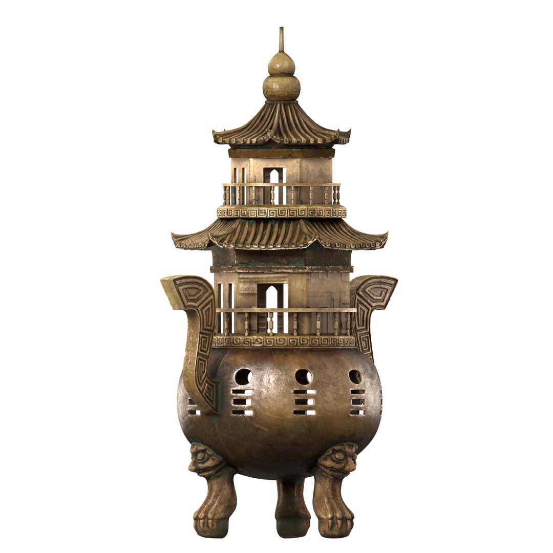 Crucible Tripod Ancient China 3D Model - TurboSquid 1515542