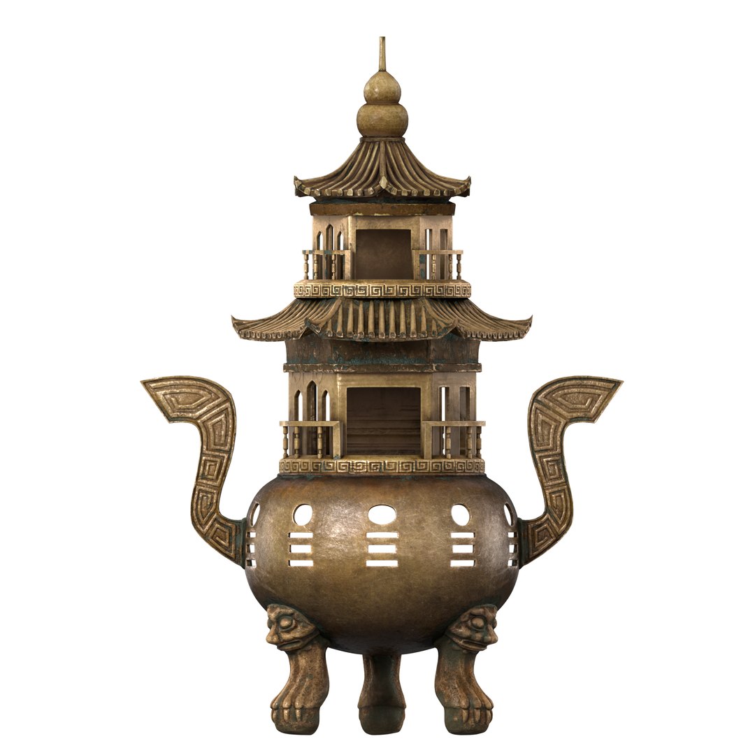 Crucible Tripod Ancient China 3D Model - TurboSquid 1515542