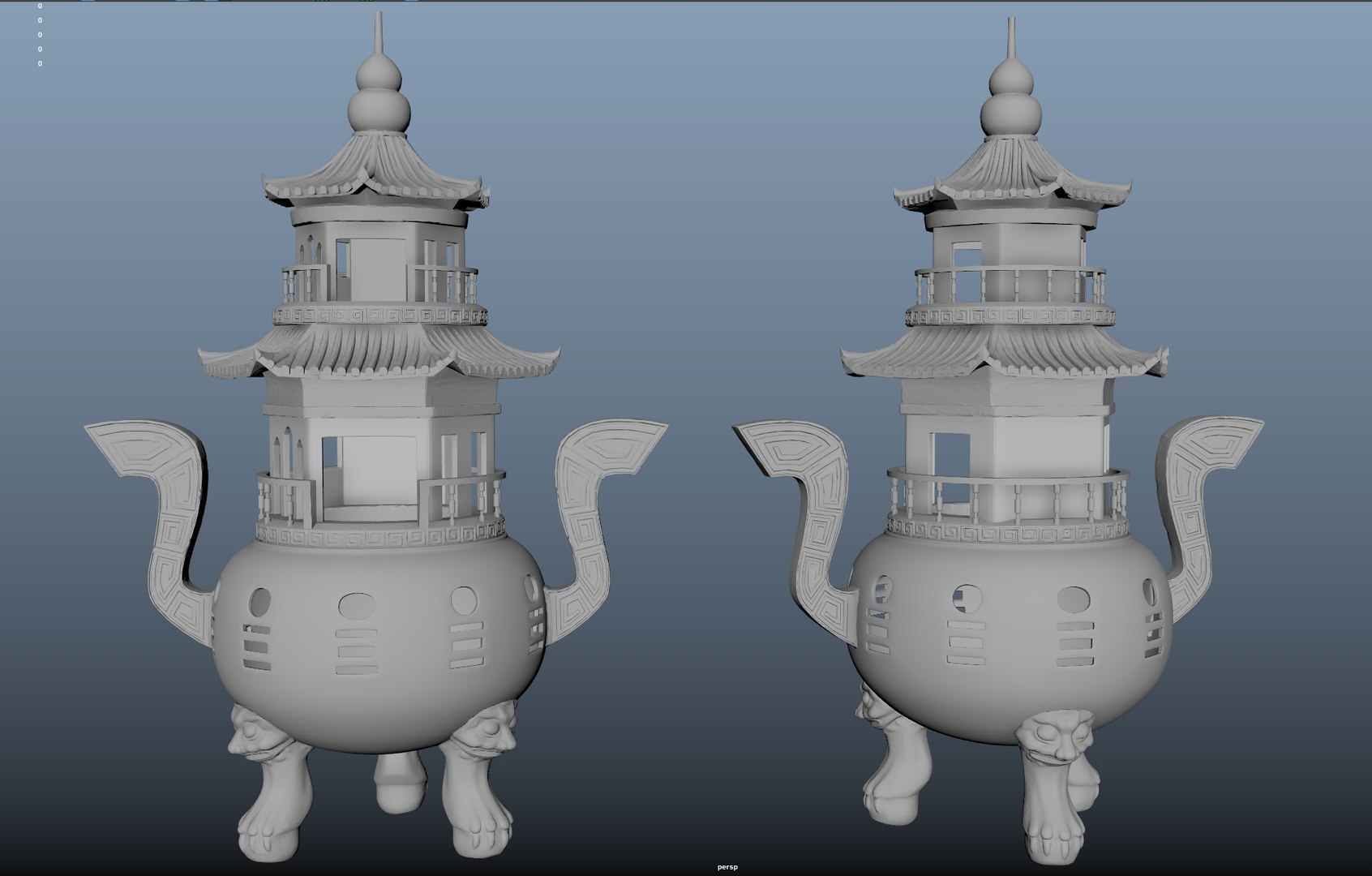 Crucible Tripod Ancient China 3D Model - TurboSquid 1515542