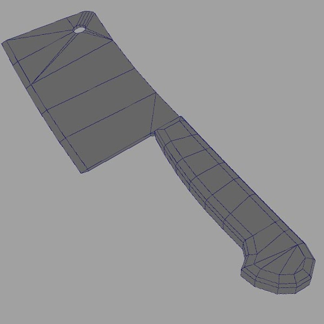 3d Meat Cleaver Model