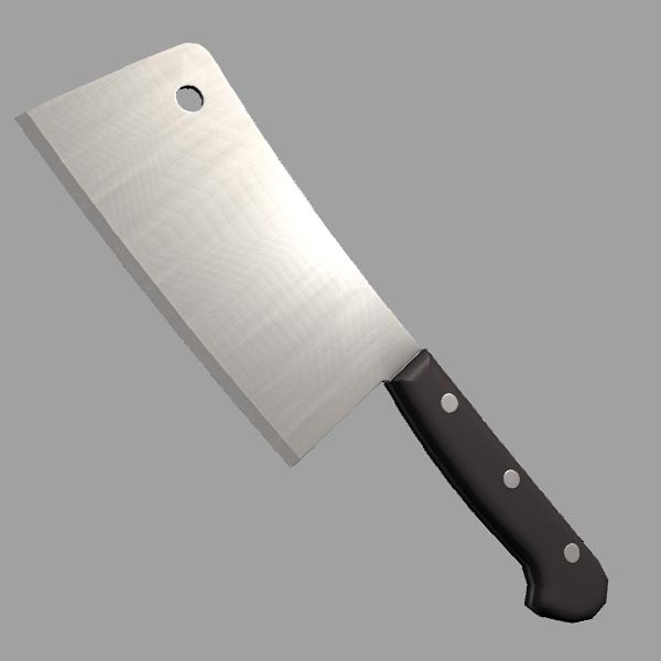3d meat cleaver model