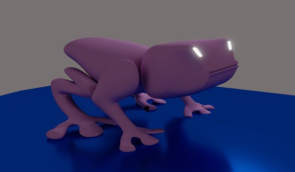 3D simple frog with glow eyes - TurboSquid 1931132