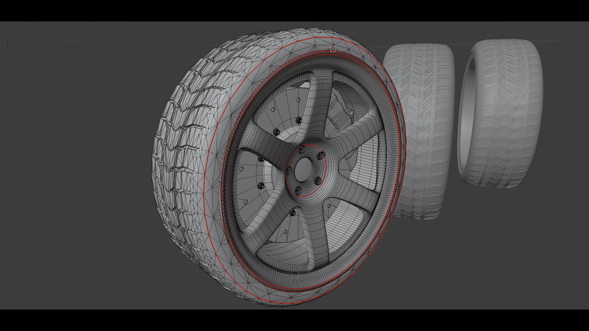 Rim And Tire 3D Model - TurboSquid 1888846