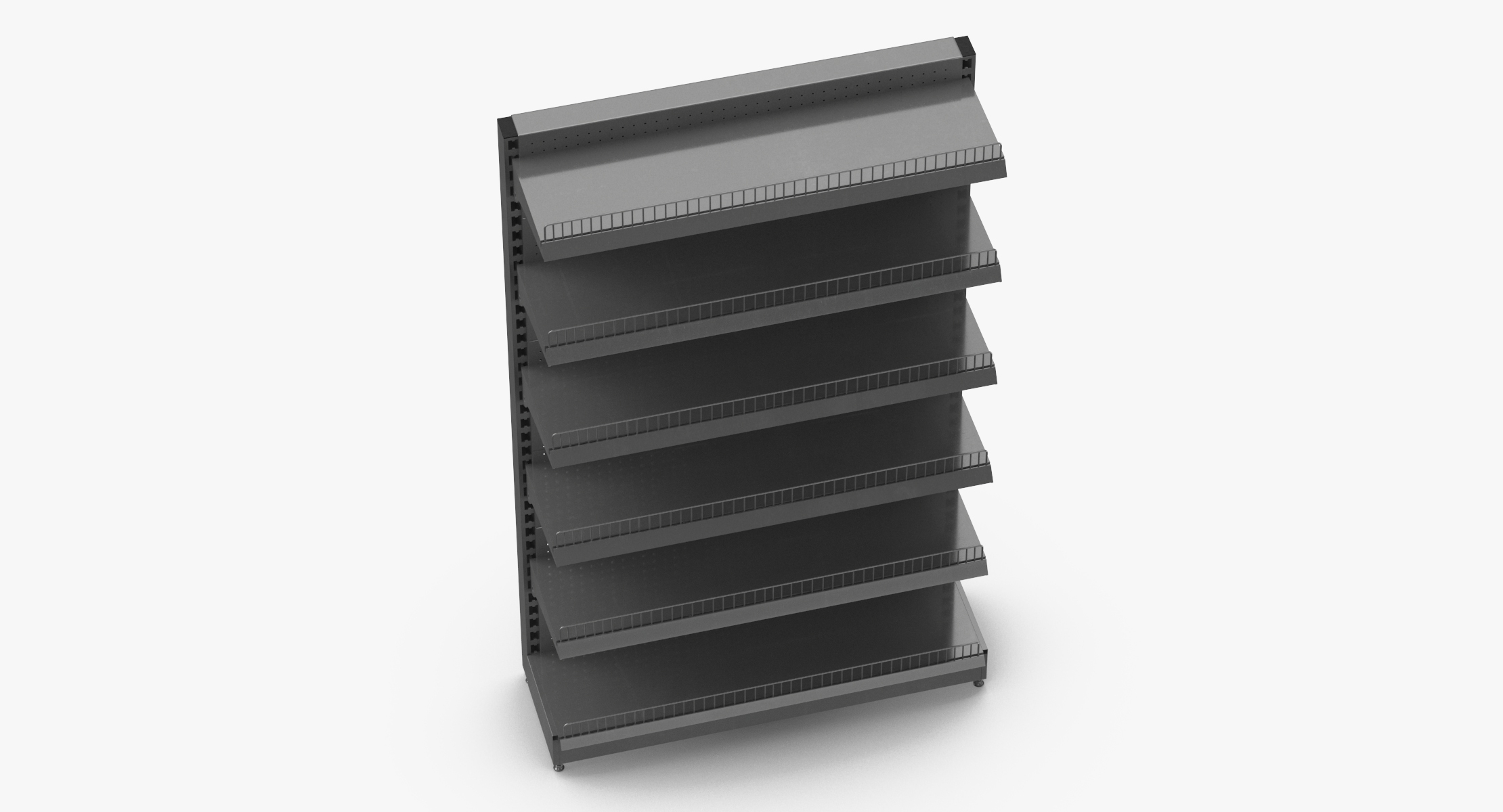 3D retail shelf 04 model - TurboSquid 1229773