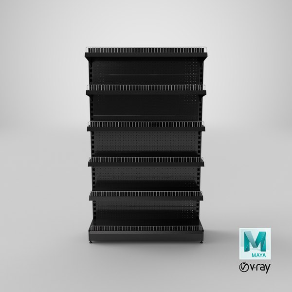 3D retail shelf 04 model - TurboSquid 1229773