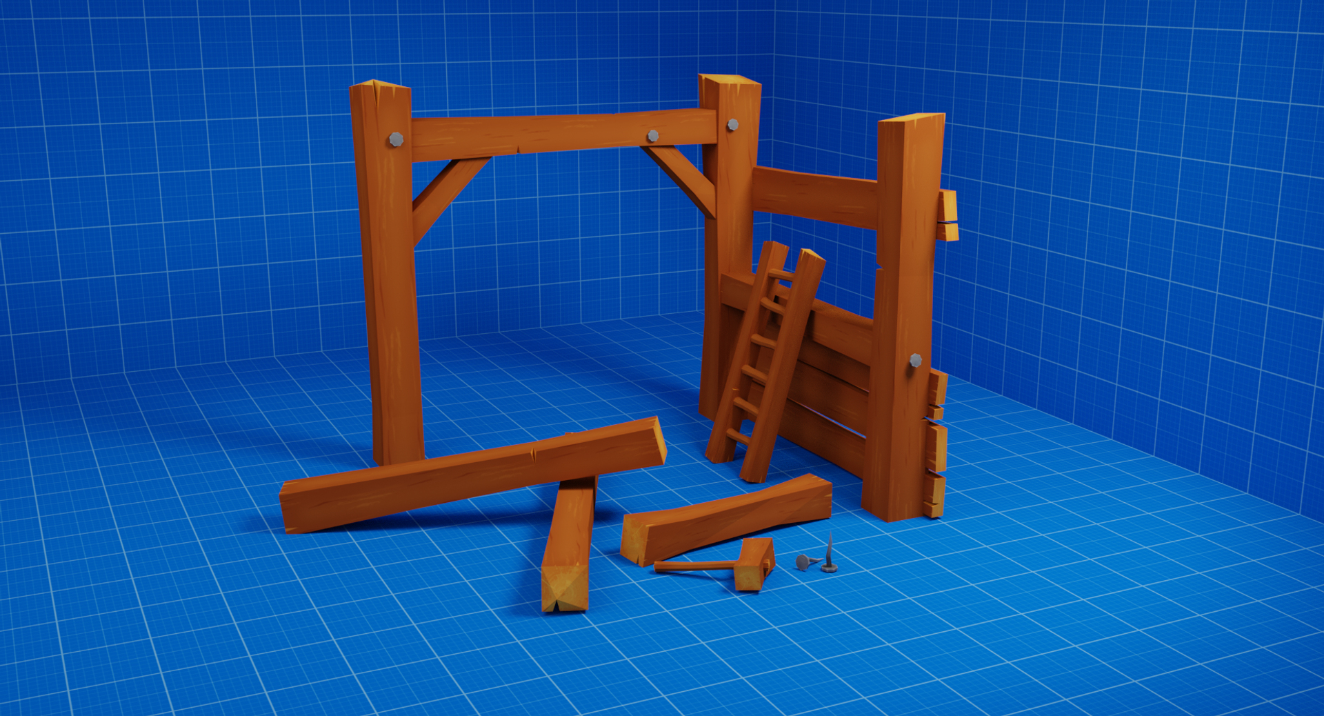 Modular set 3D model - TurboSquid 1170473