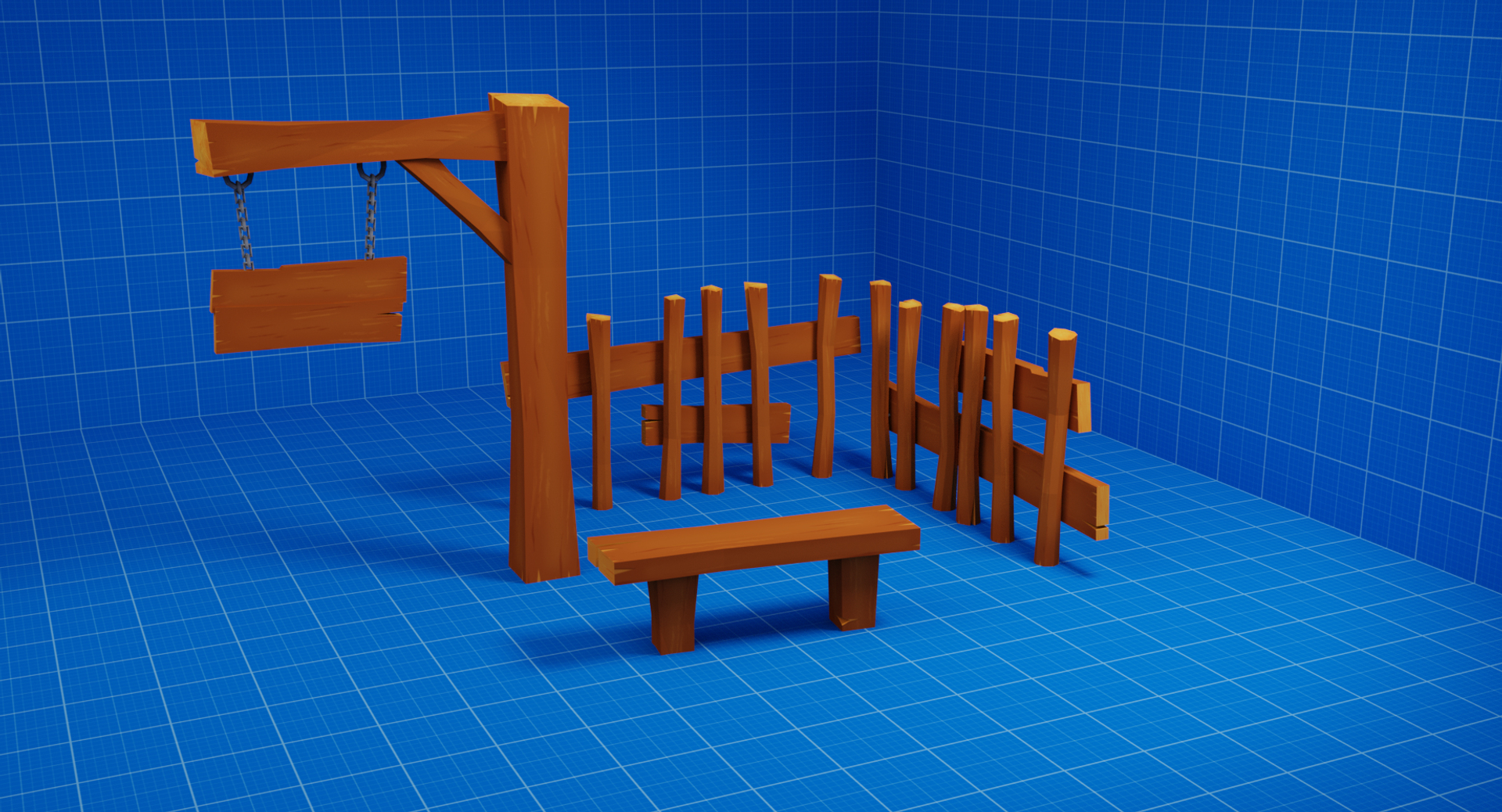 Modular set 3D model - TurboSquid 1170473