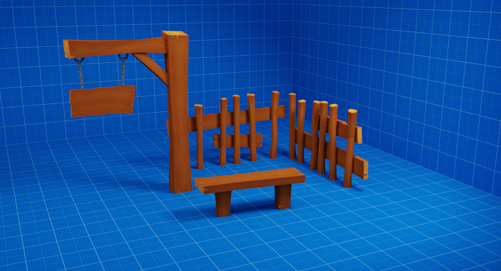 Modular set 3D model - TurboSquid 1170473