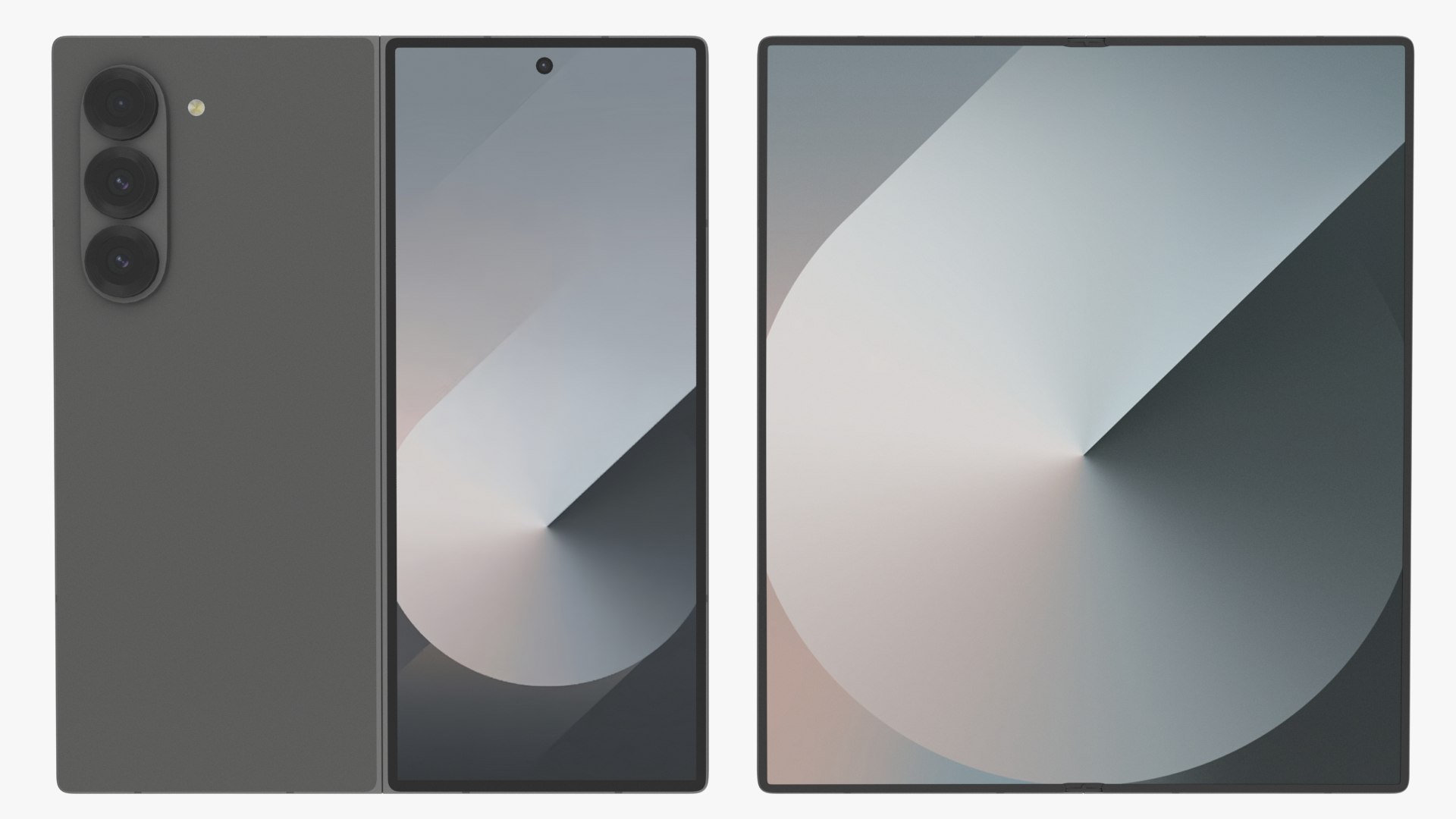 Samsung Galaxy Z Fold 6 Silver Shadow 3D - TurboSquid 2337982