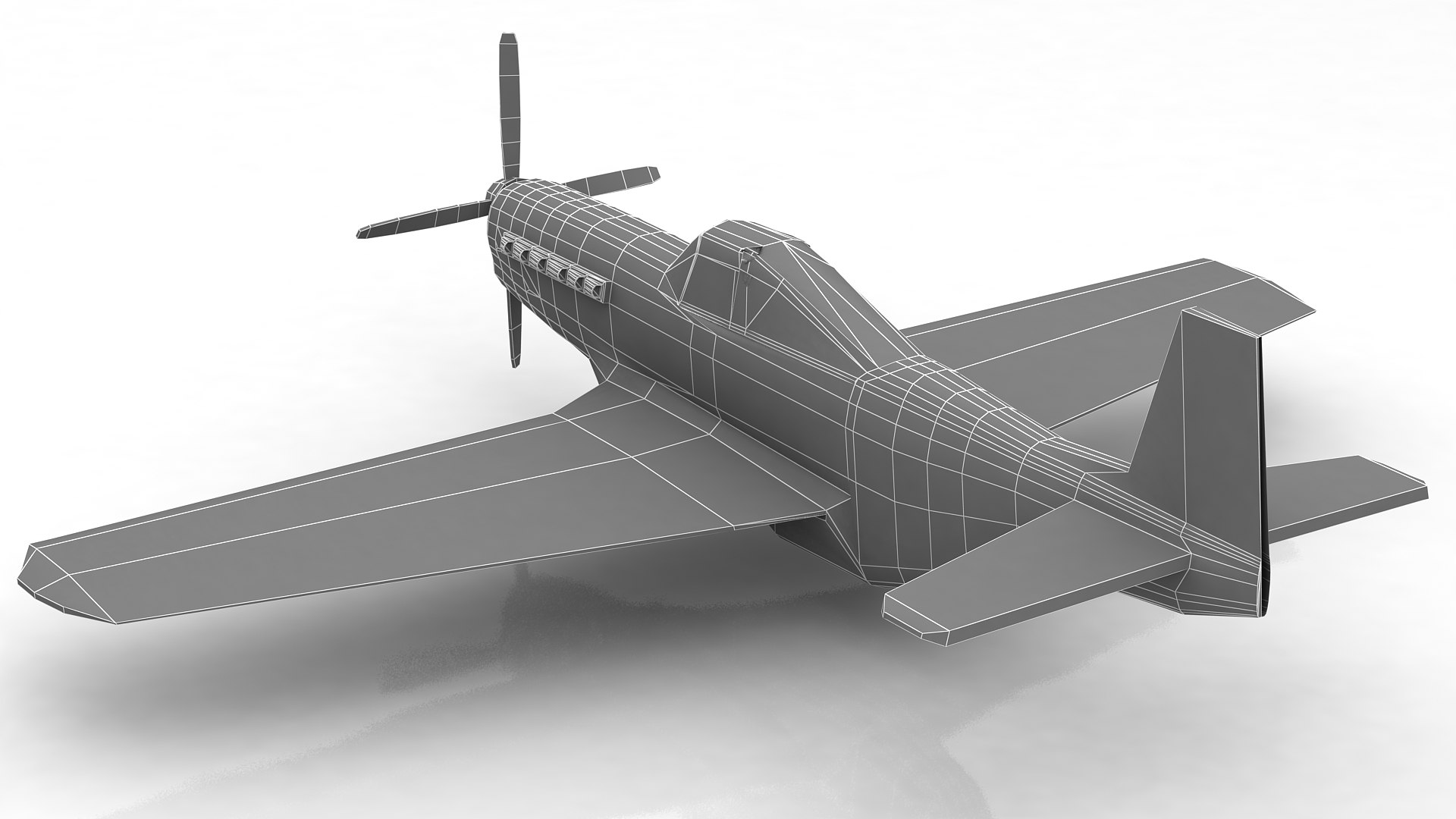 Aircraft North American P-51 3D model - TurboSquid 1928605
