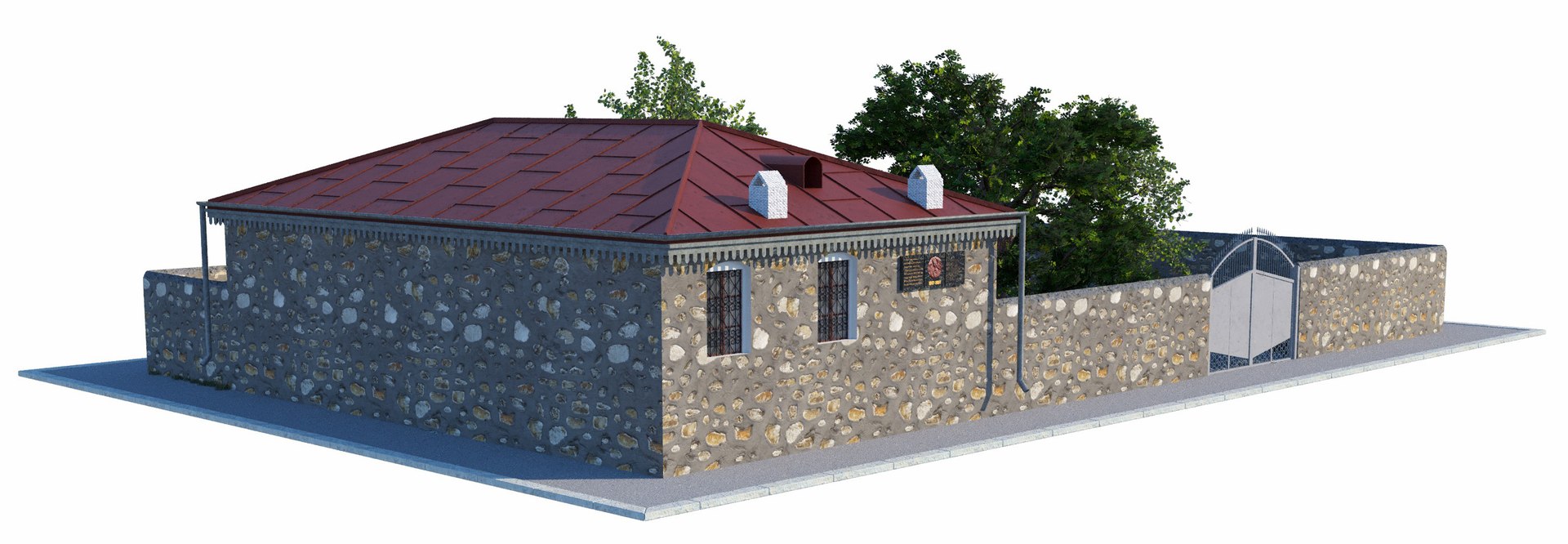 3D Bul-Bul House Museum Model - TurboSquid 1756345