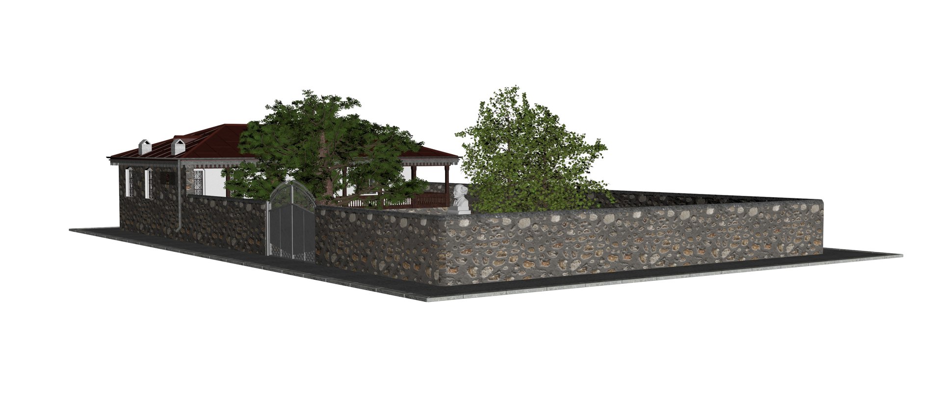 3D Bul-Bul House Museum Model - TurboSquid 1756345