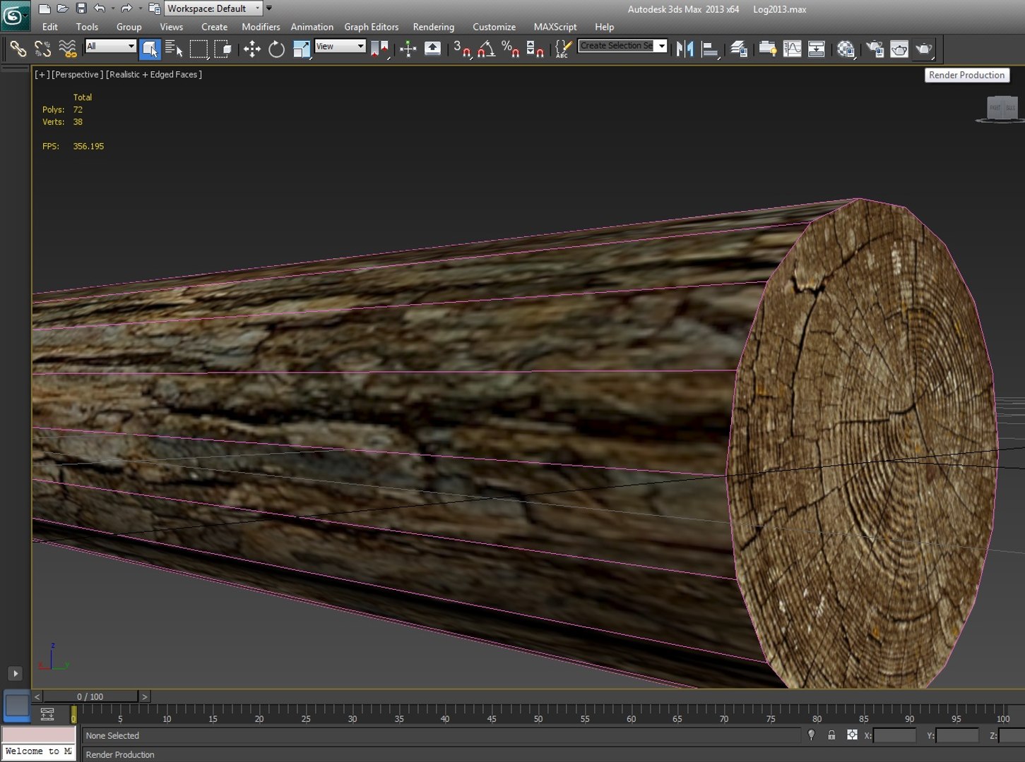 3D Wood Log Model - TurboSquid 1016600